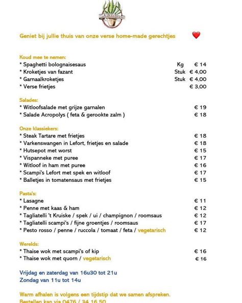 Menu At Eet Whisky En Bierkroeg T Kruiske Deerlijk 1