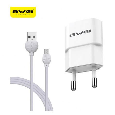 Charger With Usb Cable Micro Usb White A Awei C White Gadget Mou