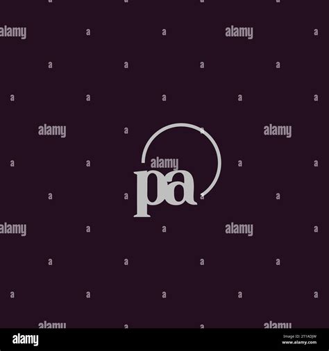 Pa Initials Logo Monogram Design Ideas Stock Vector Image And Art Alamy
