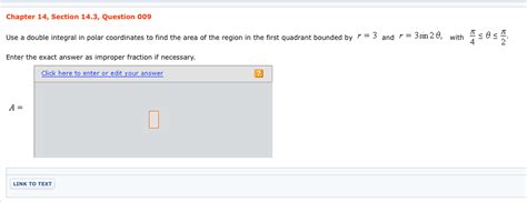 solved chapter 14 section 14 3 question 009 as use a