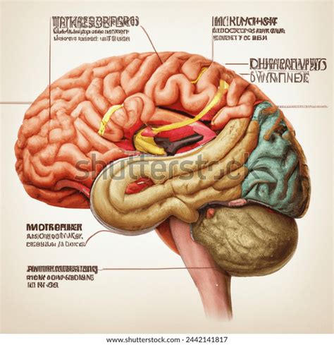 English Image Human Brain Labelling Only Ai Generated Image 2442141817 Shutterstock