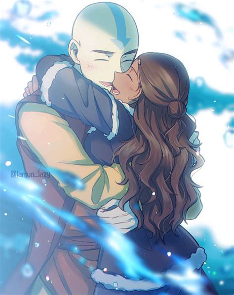 懒君 On Instagram 🧡💙夫妻抱抱 Avatarthelastairbender Atla Aang Katara Kataang” Avatar The Last