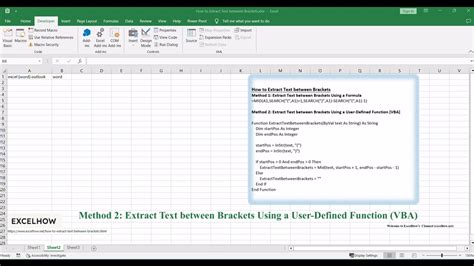 How To Extract Text Between Brackets Youtube