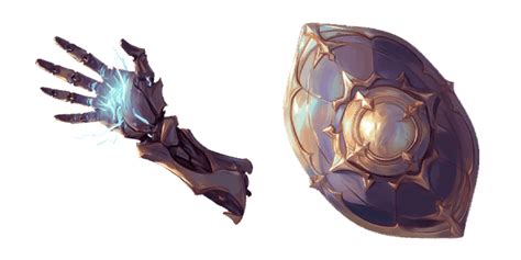 Fantasy Hand And Shield Cursor Sweezy Custom Cursors