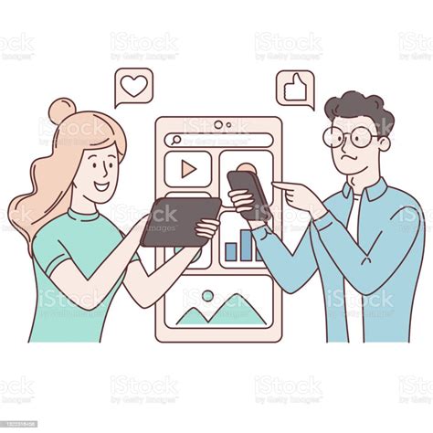 모바일 앱을 테스트하는 사용자입니다 소프트웨어 아키텍처 추상적 은유 모바일 앱 개발 프로세스 추상 개념 평면 일러스트레이션 환경