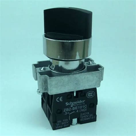 XB2 BD25 Two Position Maintained Selector Rotary Self Locking Push Button Switch 10A 1NO1NC 22mm