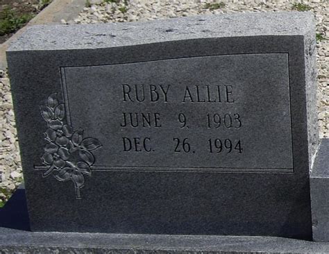 Ruby Allie Wood Powers 1903 1994 Homenaje De Find A Grave