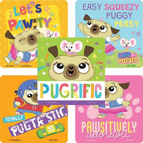 Adorable Chip And Potato Stickers Smilemakers®