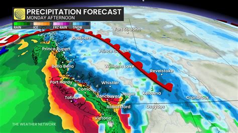 Alpine Snow And Atmospheric River To Impact B C Over Next 5 Days The
