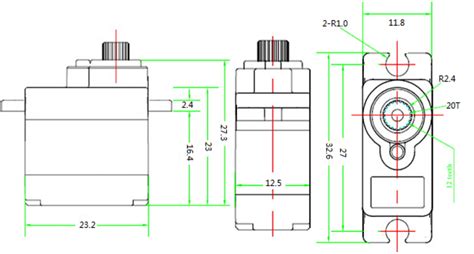 Feetech 6v 23kg Dual Axis Serial Bus Servo Robotshop