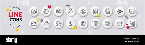 Artificial Intelligence Cloud Server And Seo File Line Icons For Web App Printing White