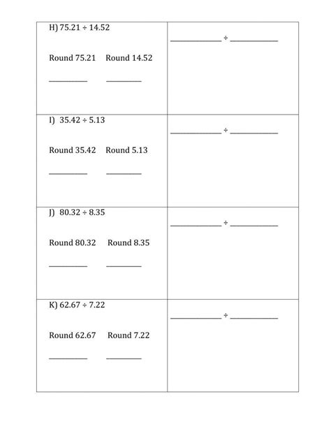 Estimating Decimal Quotients Worksheet Worksheets Library