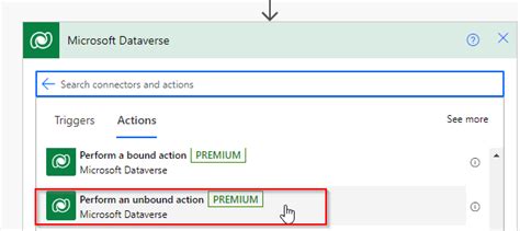 Perform Unbound Action Power Automate Using Dataverse Connector