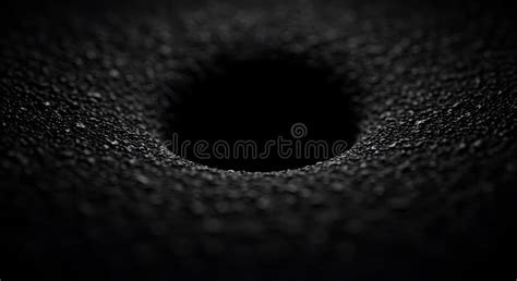 A Dark Circular Indentation Creates A Mysterious Focal Point In The