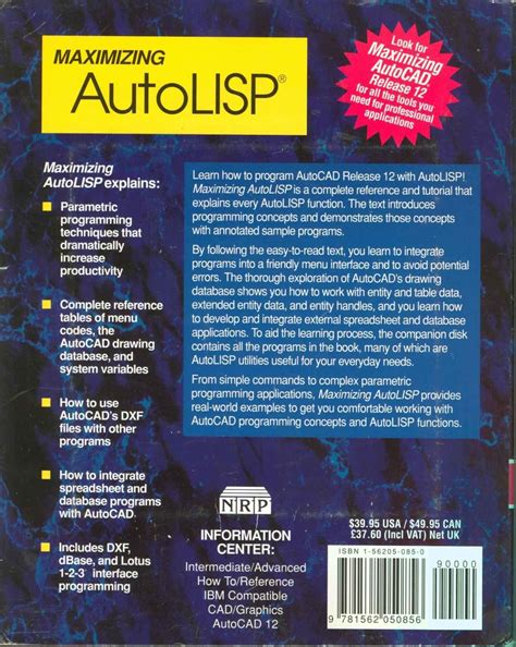 Maximizing Autocad Vol 2 Inside Autolisp 9780934035989