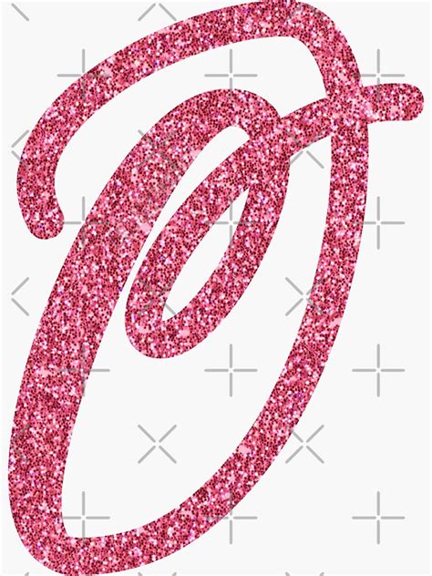 The Letter O In Glitter