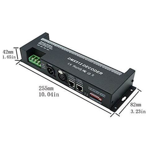 GetUSCart DMX LED Decoder Controller For RGB Tape Strip Light Dimmer Driver DC V A