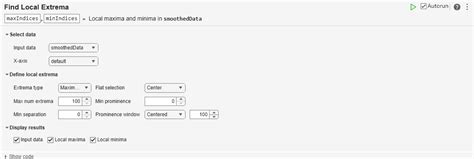 使用实时编辑器任务清理杂乱数据并定位极值 Matlab And Simulink