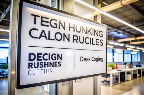 tech hackathon coding challenge rules signage mockup premium ai