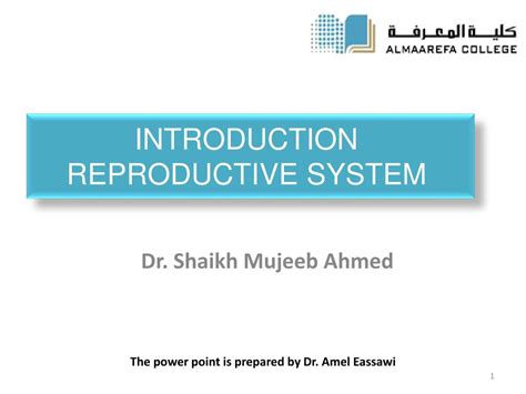 PPT Introduction Reproductive System PowerPoint Presentation Free Download ID