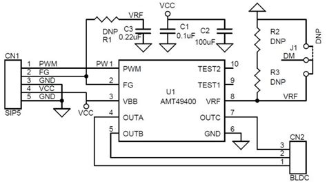 Sensorless FOC Phase Low Power Brushless BLDC Motor Driver