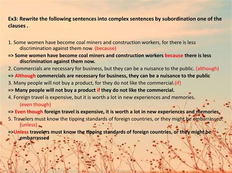 The Complex Sentence Coordination And Subordination Pptx