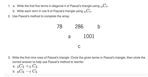 Solved 1 A Write The First Five Terms In Diago Solutioninn