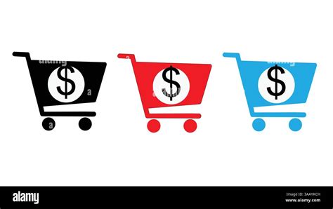 Dollar Sign Shopping Cart Dollar Shopping Cart Icon Stock Vector Image And Art Alamy