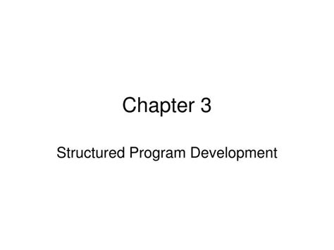 Ppt Structured Program Development Problem Solving Techniques