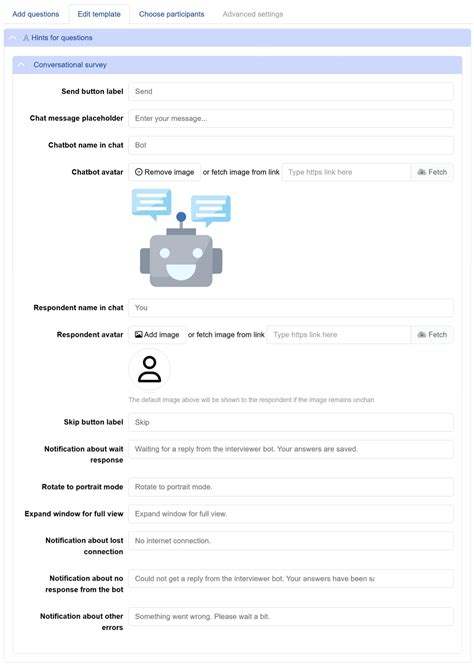 how to set up a conversational survey conjointly