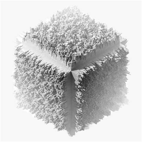 Cube Fractal Menger Sponge 3d Model 1 Fbx Max Obj Free3d