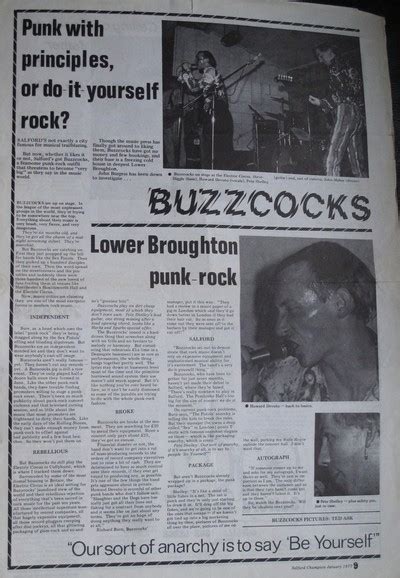 Buzzcocks Press 1977 Manchester Digital Music Archive