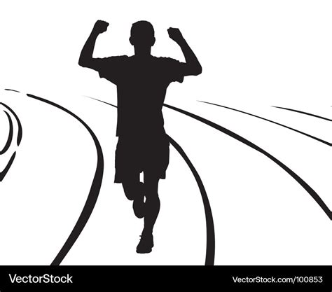 Man Running Royalty Free Vector Image VectorStock
