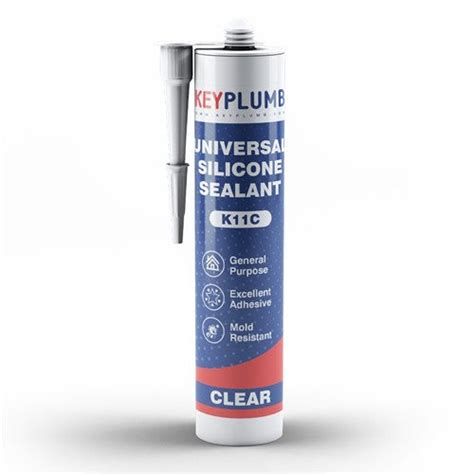 K11c Keyplumb Universal Silicone Sealant Clear 280ml Excel