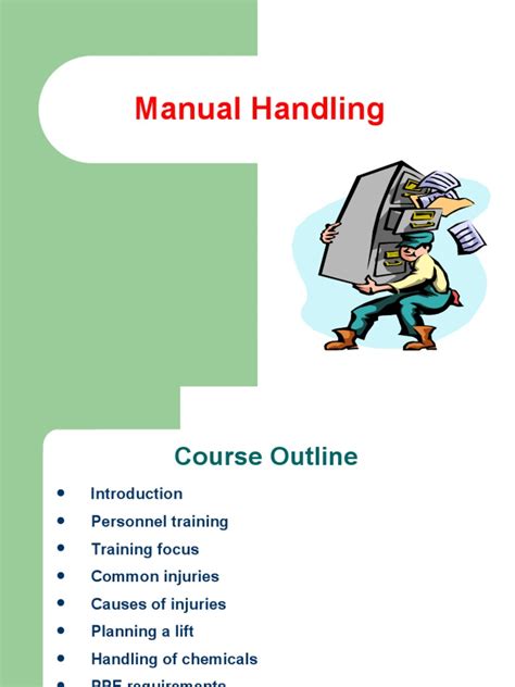 Manual Handling Hse Prsentation Hse Professionals Pdf Personal Protective Equipment