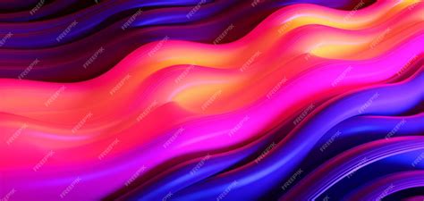 Premium Photo A Close Up Of A Colorful Abstract Background With Wavy Lines Generative Ai
