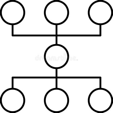 Flowchart Hierarchy Vector Icons Org Chart Organizational Flow Vector Stock Vector