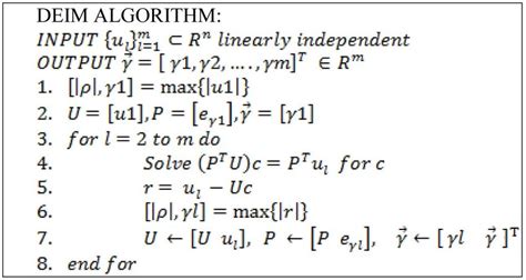Deim Greedy Algorithm Download Scientific Diagram