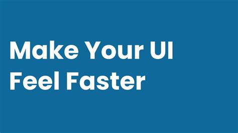 Understanding Optimistic Ui