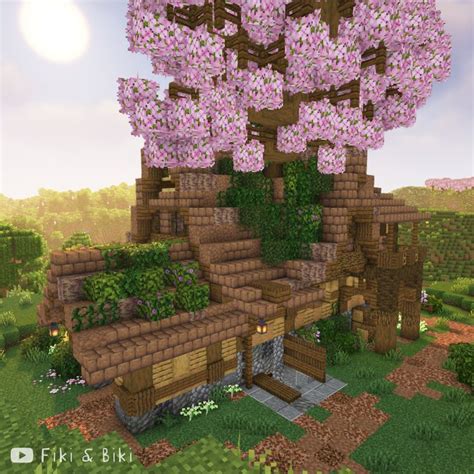 Fairytale Cherry Grove Cottage Minecraft 1 20 Minecraft Survival