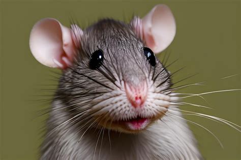 Premium Ai Image Closeup Shot Of A Smiling Rat