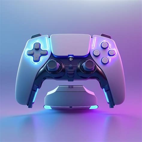 Premium Photo Concept Of New Wireless Home Futuristic Video Game Controller Isolated On White