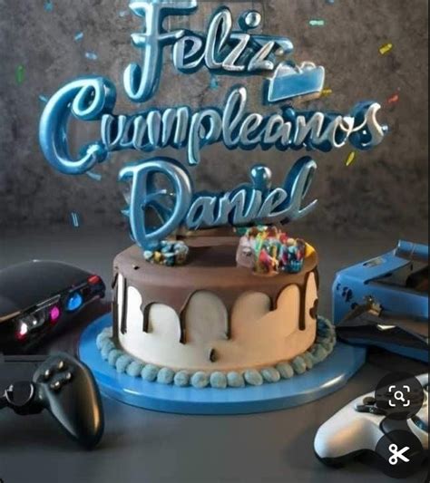 Torta De Cumpleaños Con Tema De Videojuegos Feliz Cumpleaños Daniel