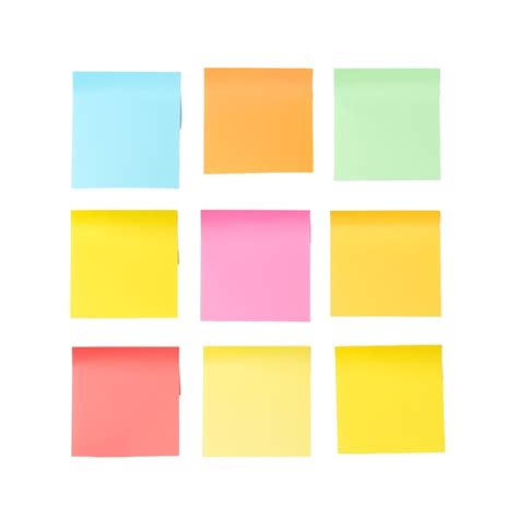 A Group Of Colorful Postit Notes Premium Ai Generated Psd