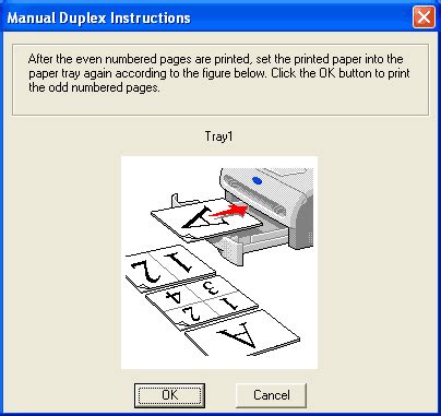 Printing On Both Sides Of The Paper Manual Duplex Printing