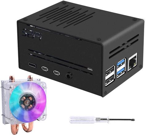 Geeekpi Raspberry Pi 4 Metal Case With Fanraspberry Pi 4b Case With
