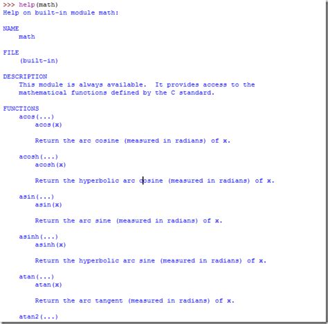 Math 模块部分功能解释 传说中的福利君 博客园