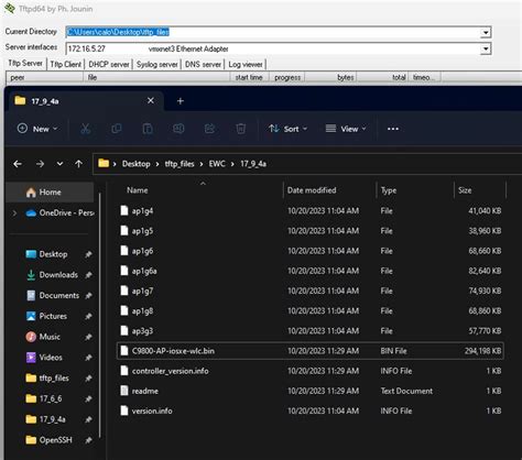 通过ap使用tftp和sftp服务器升级非同构ewc网络 Cisco