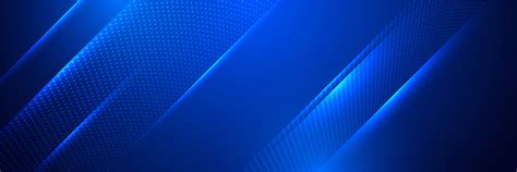 기업 네온 스타일 블루 와이드 배너 디자인 배경 짙은 파란색 기술 기하학적 배경을 가진 추상적인 3d 배너 디자인 벡터