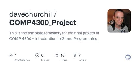 Github Davechurchillcomp4300project This Is The Template Repository For The Final Project